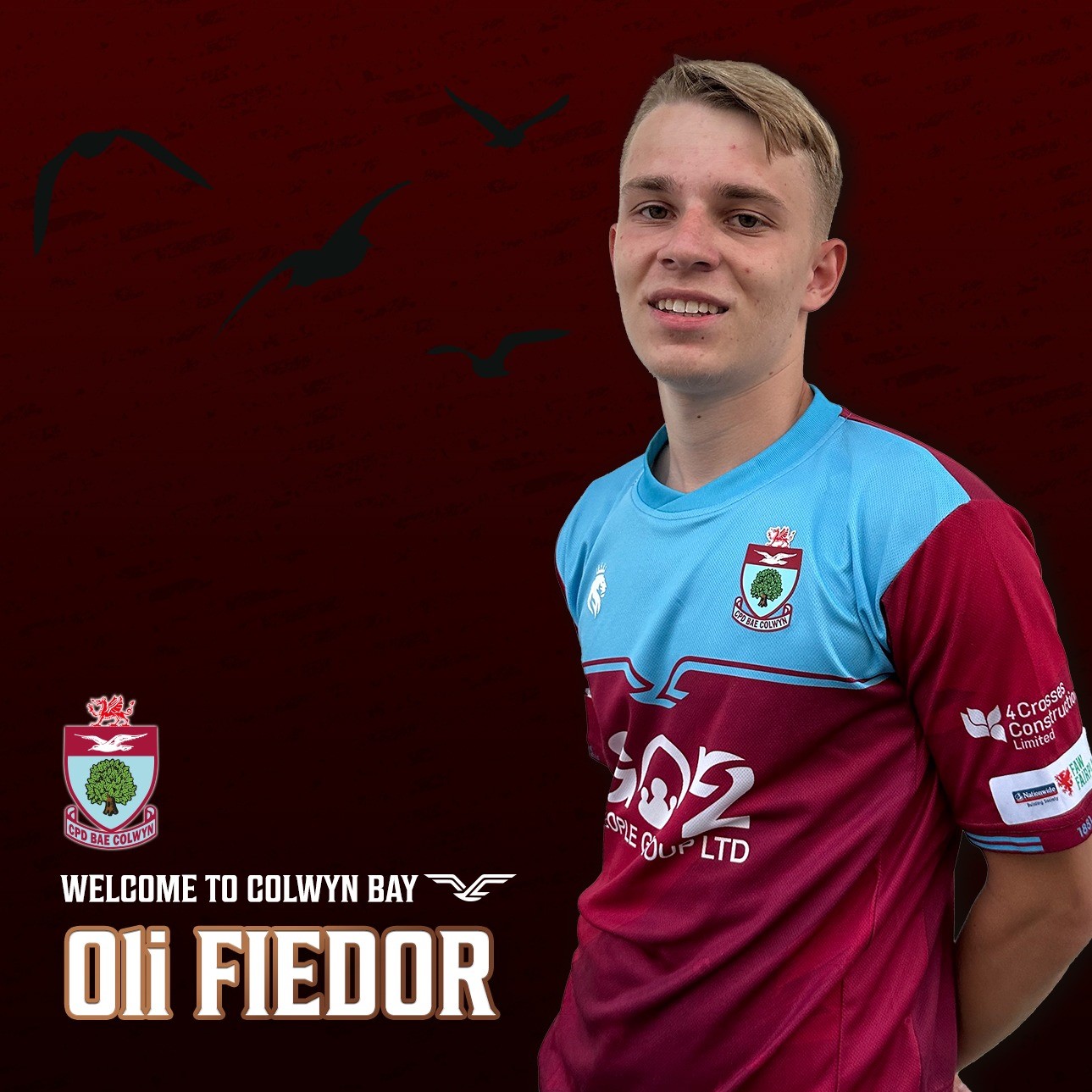 Bay sign Oliwier Fiedor - Colwyn Bay FC / CPD Bae Colwyn